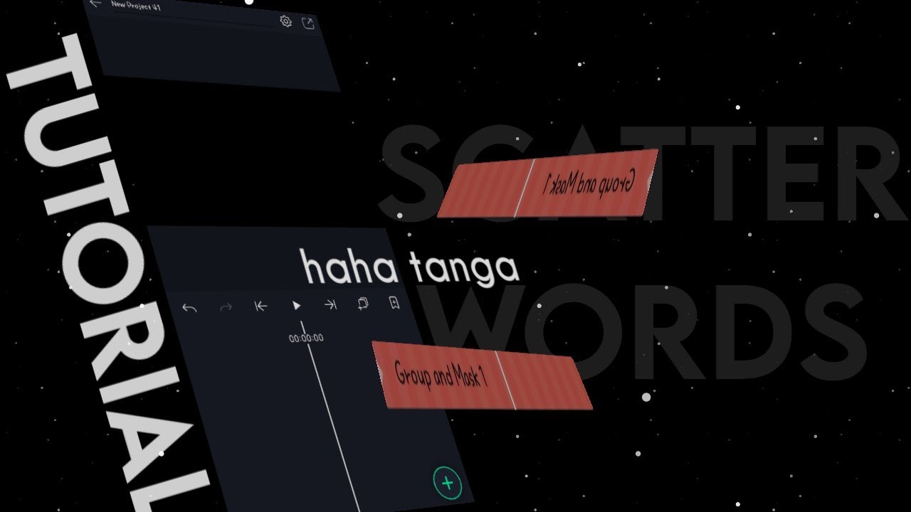 Scatter words Alight motion tutorial#1 - YouTube