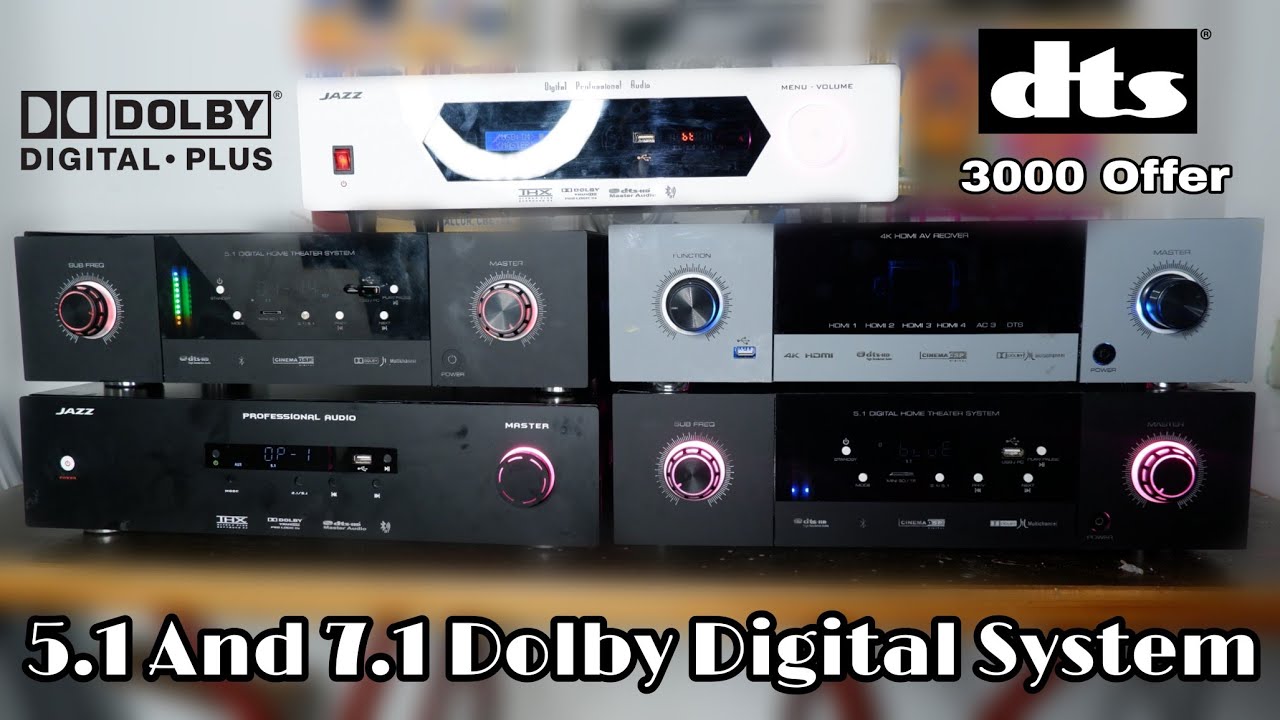 5.1 DTS Digital Amplifier Surround System for Home Use - YouTube
