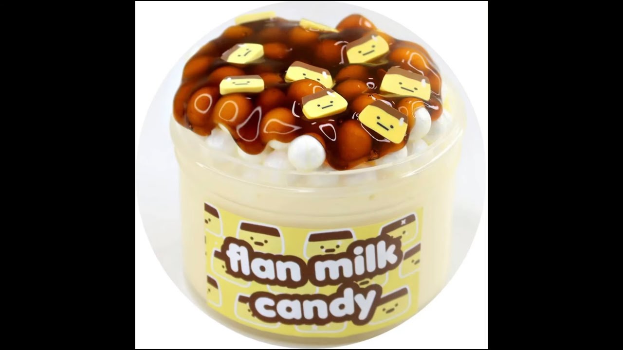 How to Make Flan Milk Candy Slime - YouTube