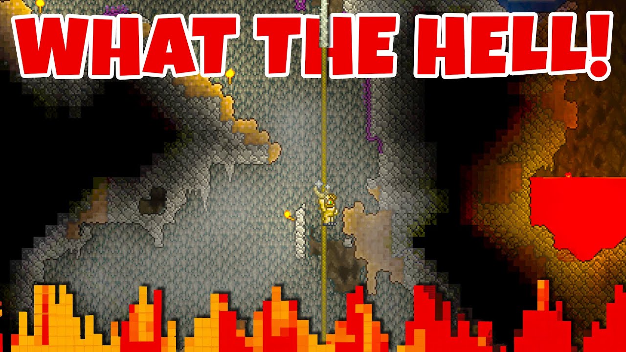 Unleashing Chaos: Digging a TUNNEL Straight to HELL in Terraria! | Epic ...