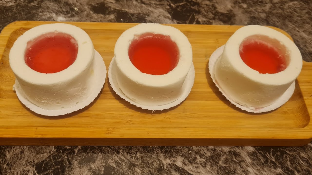 موس شكولاته بالجلي فراولة لذيذ وسريع - YouTube