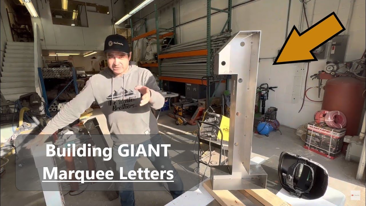 Building DIY Metal Marquee Letters | Part 1 - Building Begins - YouTube