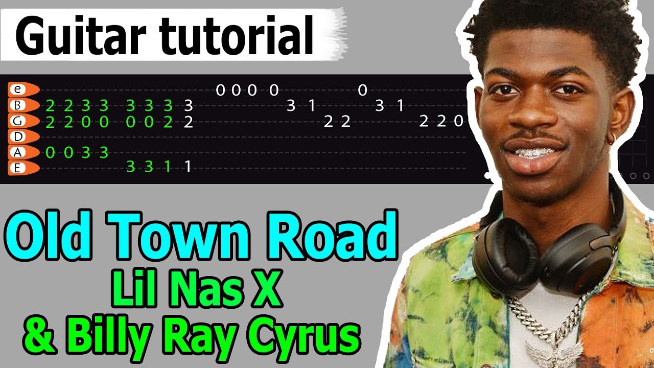 Lil Nas X - Old Town Road ft Billy Ray Cyrus (Remix) Easy Guitar ...