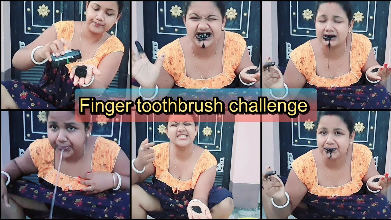 Finger toothbrush challenge/toothbrush challenge/Magical video ...