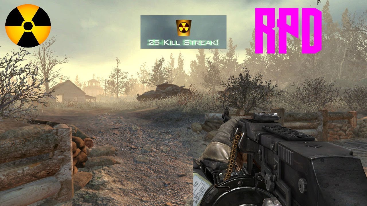 Modern Warfare 2 RPD Nuke on wasteland - YouTube