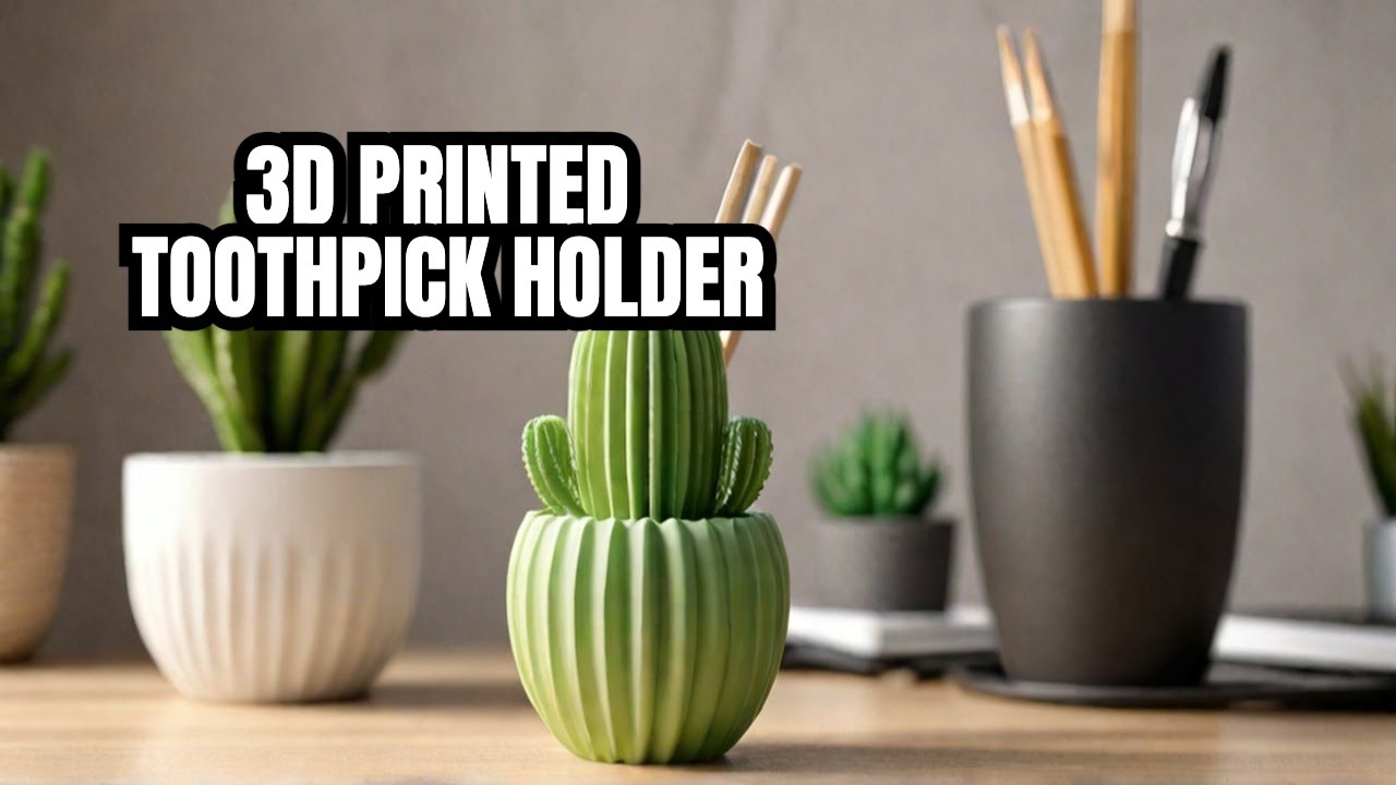 3D Printing a CACTUS TOOTHPICK HOLDER! - YouTube