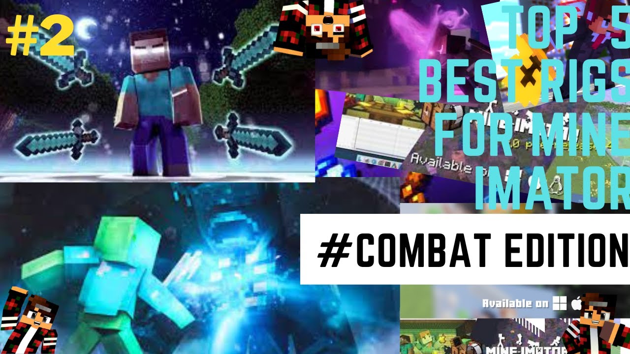 Top 5 combat rigs for 😱{ mine imator }😱 - YouTube