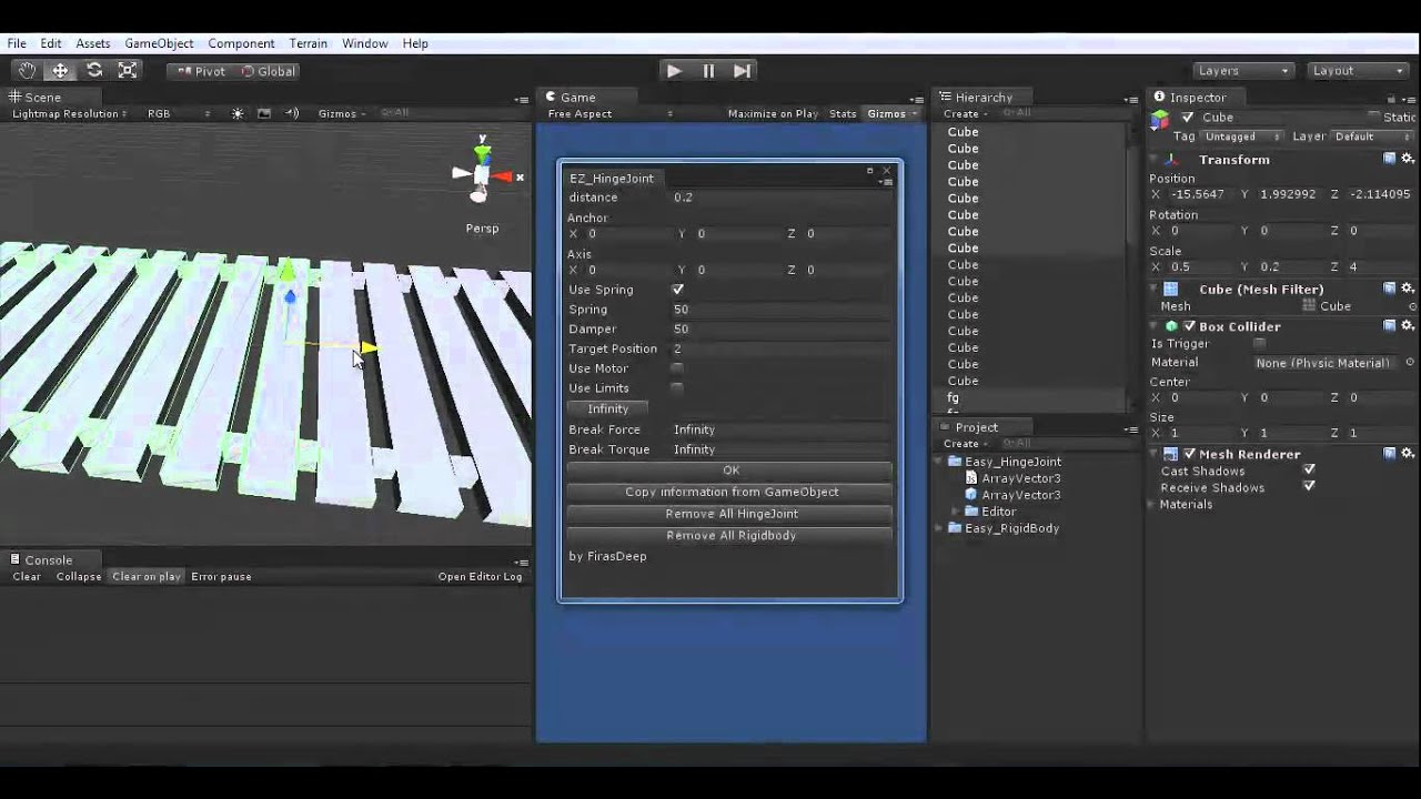Unity3D Easy_HingeJoint - YouTube