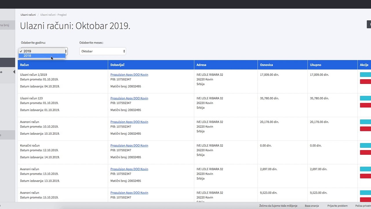 Pregled ulaznih racuna - YouTube