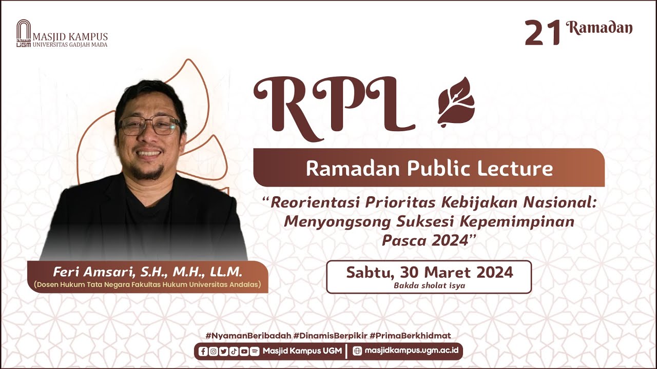 "Menyongsong Suksesi Kepemimpinan Pasca 2024" ~ Feri Amsari, S.H., M.H ...