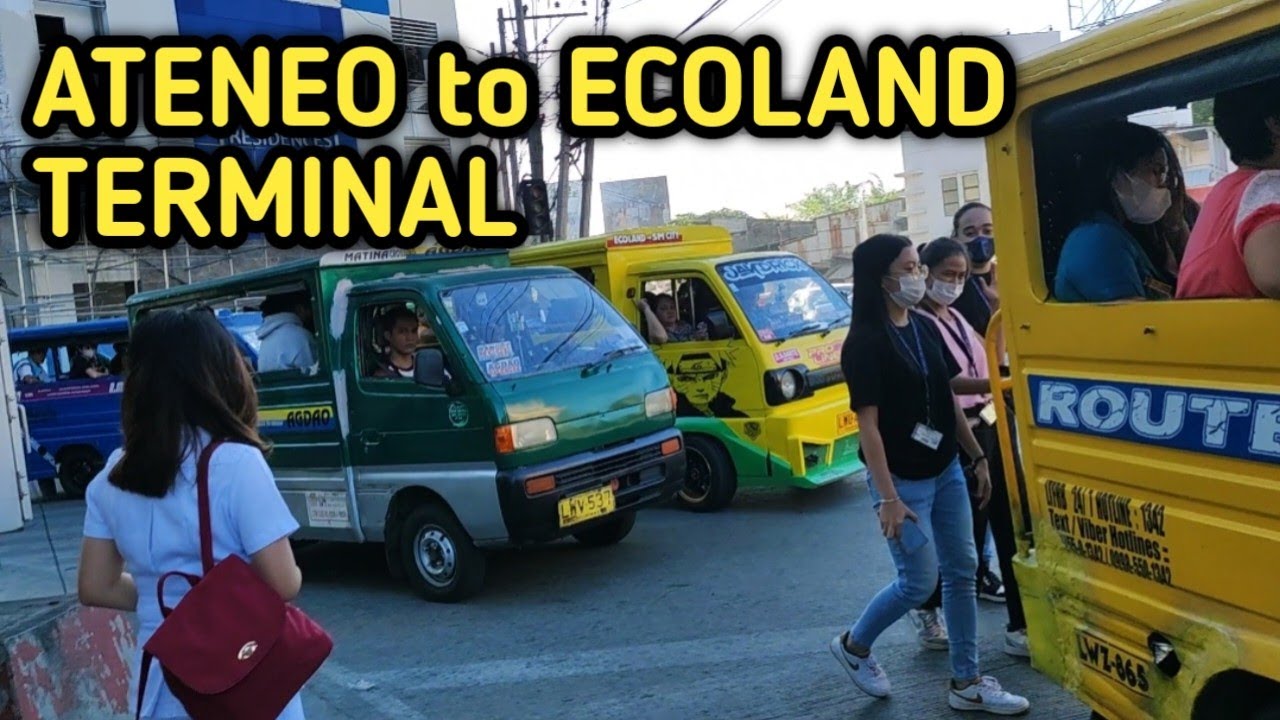 DAVAO CITY COMMUTE FROM ADDU TO ECOLAND TERMINAL - YouTube