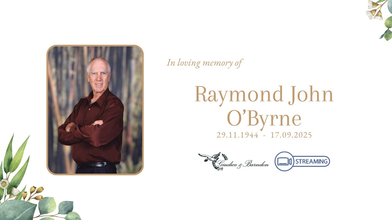 Livestream of the funeral service for the late "Ray" Raymond John O ...