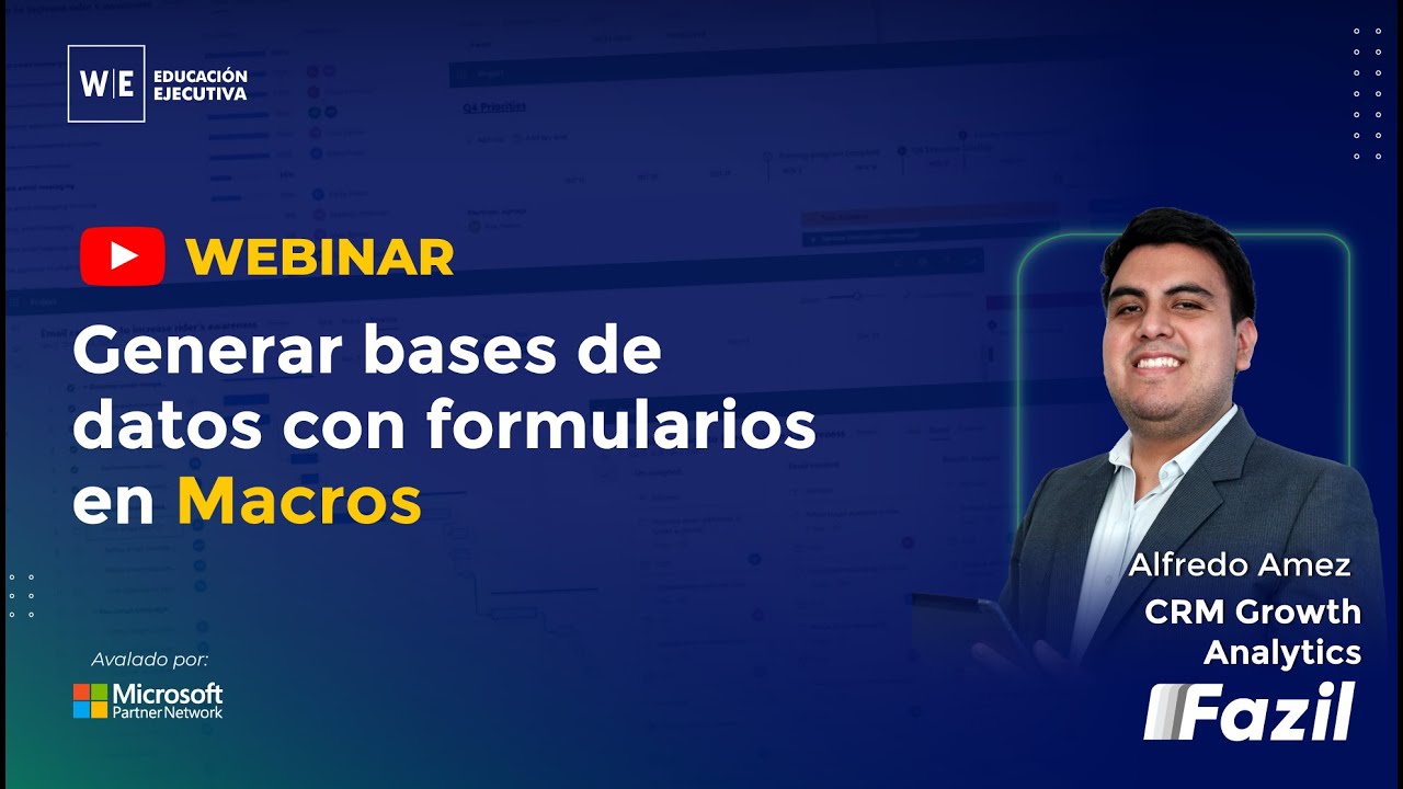 Webinar | Generar base de datos con formularios en Macros 💻 - YouTube