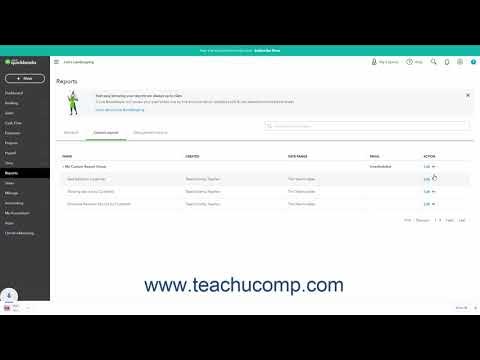 QuickBooks Online Tutorial Using Report Groups Intuit Training - YouTube