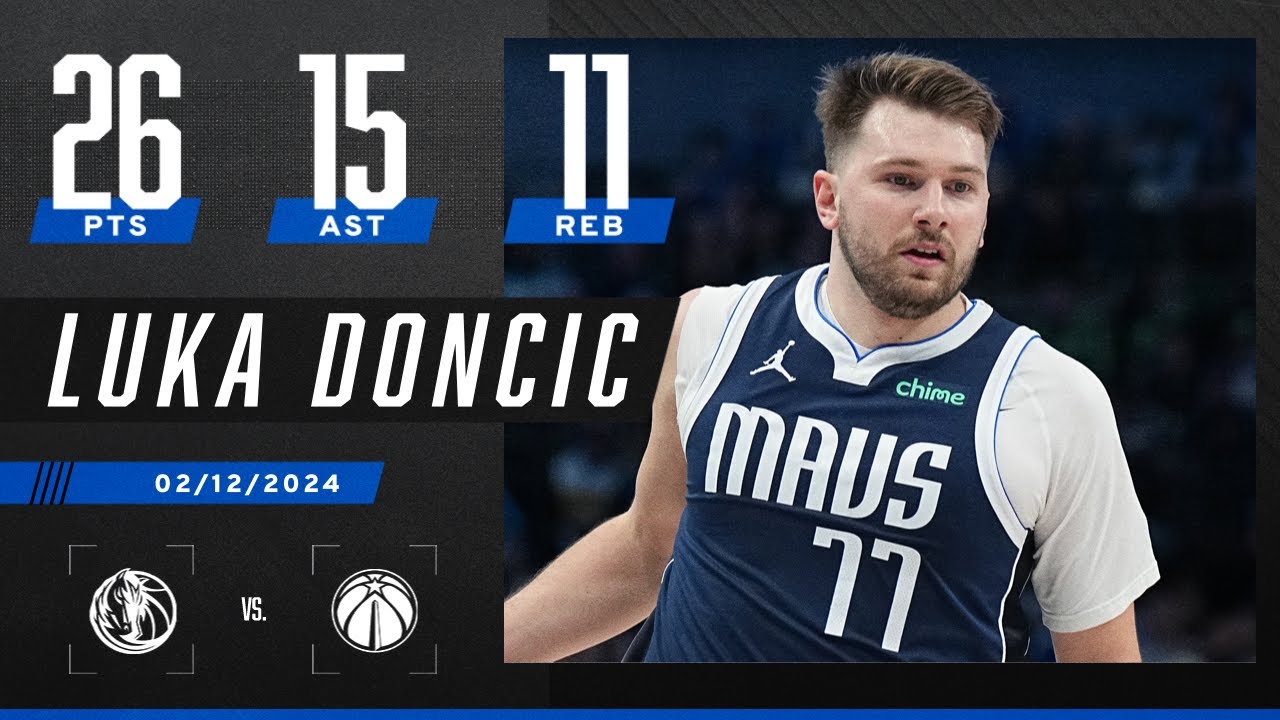 🚨 LUKA TRIPLE-DOUBLE 🚨 Leads Mavericks to comeback win over Wizards ...