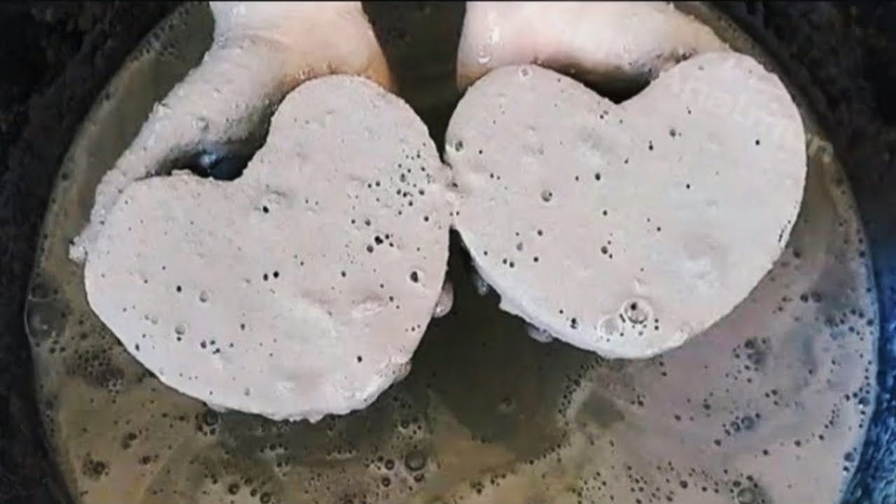 Grey Clay shapes crumbling in water + Dipping - YouTube