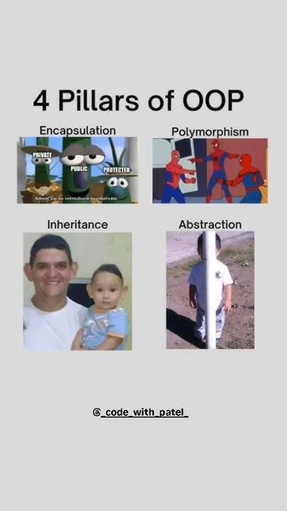 4 p's of OOP in real life 🤣 #oop #clanguage #coding #codes - YouTube