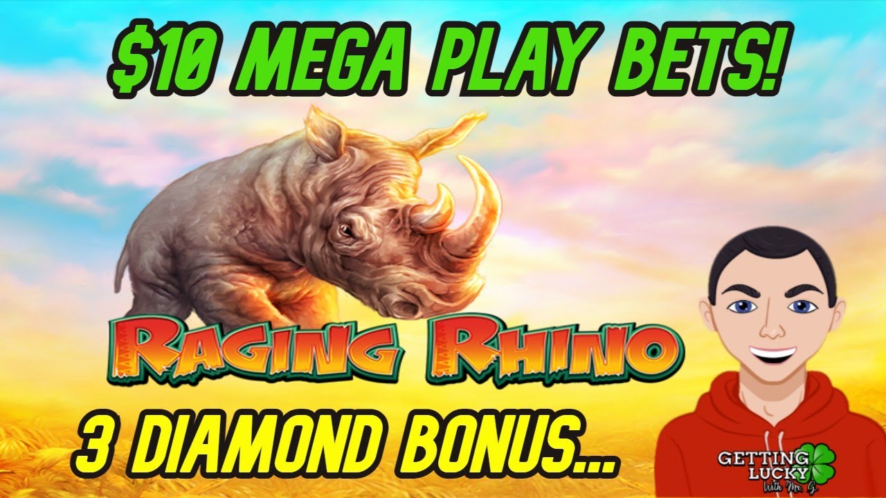 Raging Rhino Rampage Slots... I did the $10 Mega Bets! - YouTube