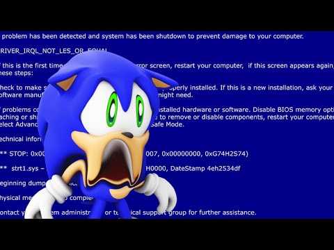 Sonic TTS Clips: Sonic Downloads A Virus That Breaks His Desktop - YouTube