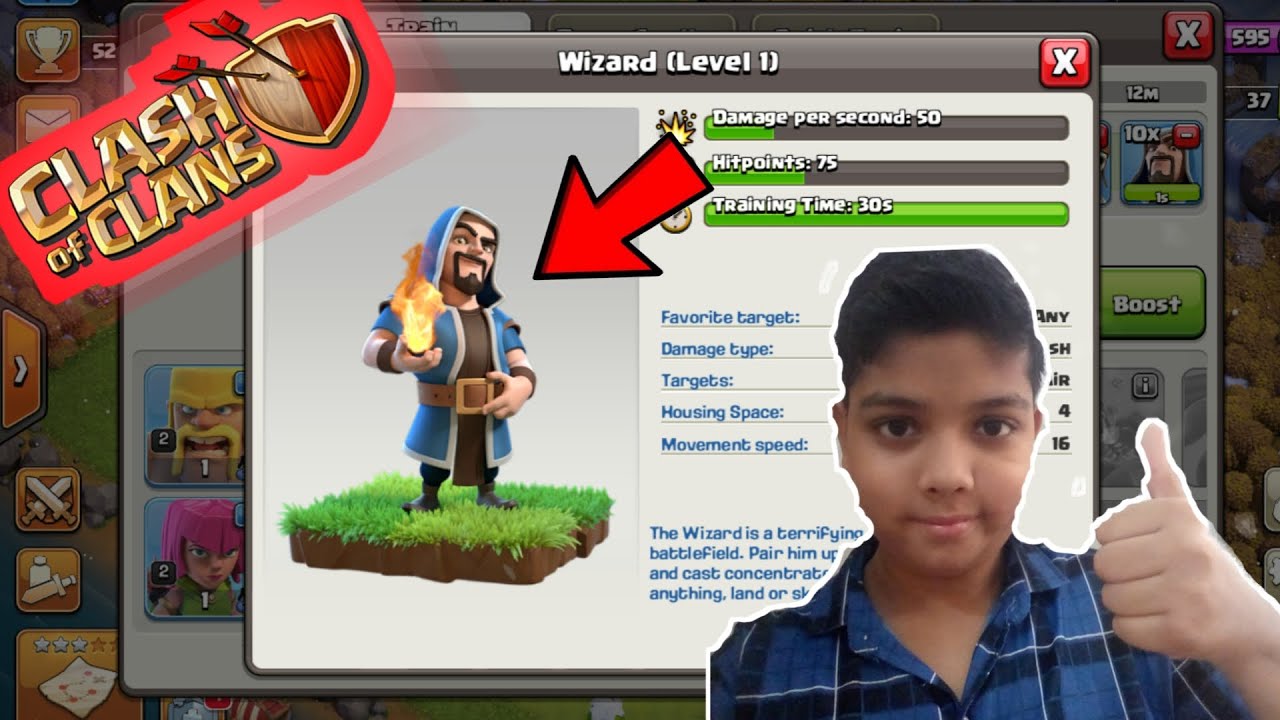 FINALLY WIZARD UNLOCKED | CLASH OF CLANS PART 5 - YouTube