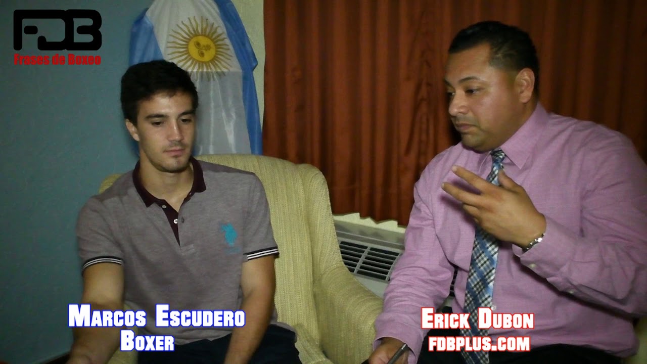 Entrevista al joven boxeador argentino Marcos Escudero - YouTube