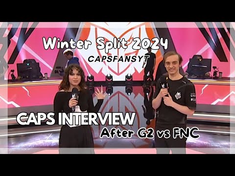LEC Interview with Caps after G2 vs Fnatic - Weekend 3 Day 2 - YouTube