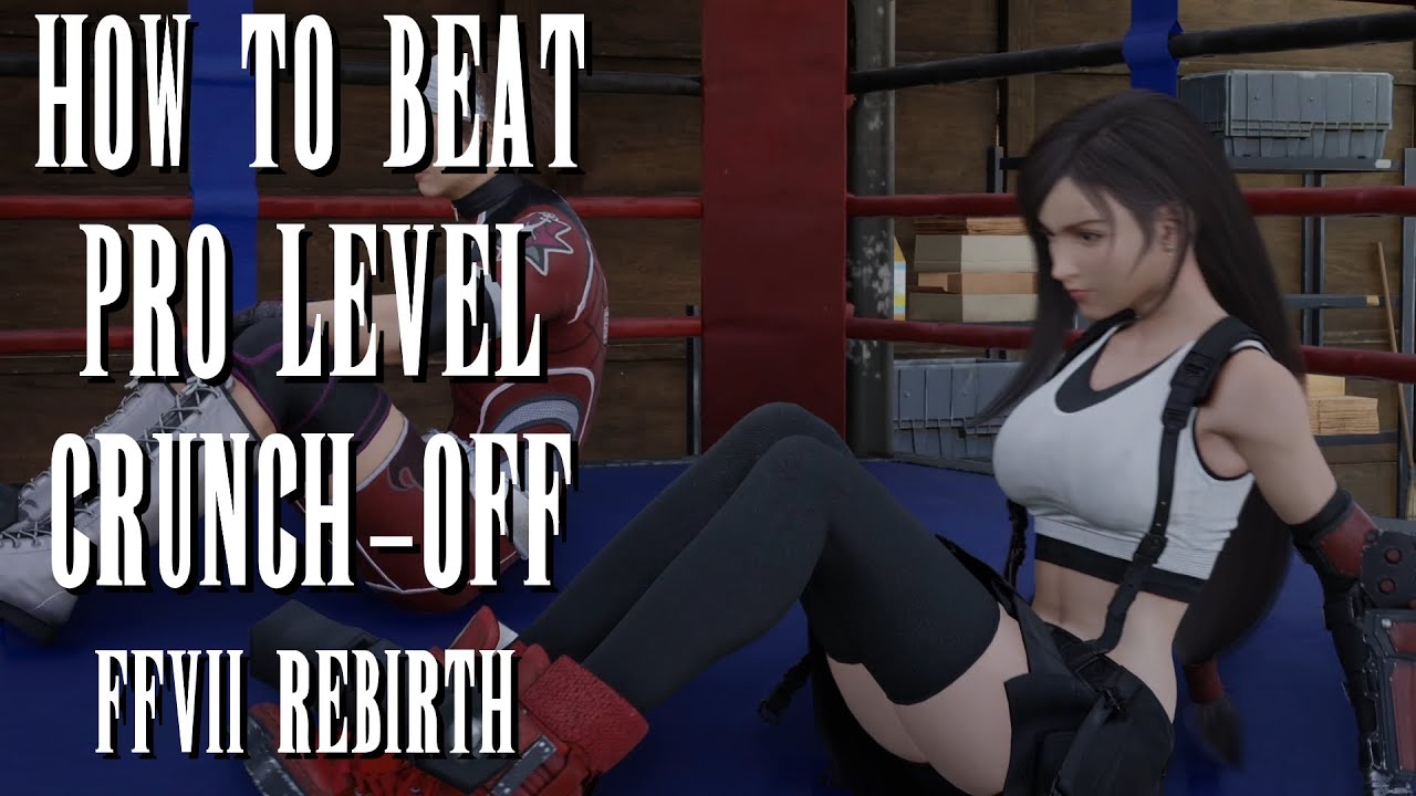 Final Fantasy VII Rebirth: How to beat pro level crunch-off | White ...