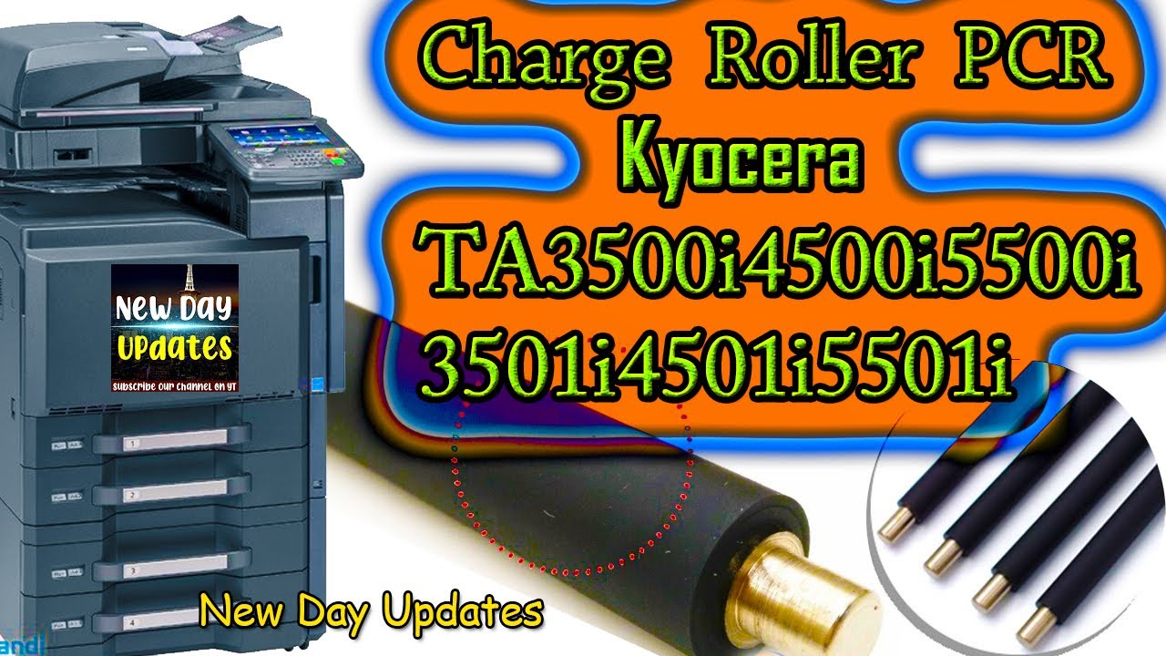 How To Recycle Primary ChargeRoller PCR Kyocera TA3500i 4500i 5500i ...