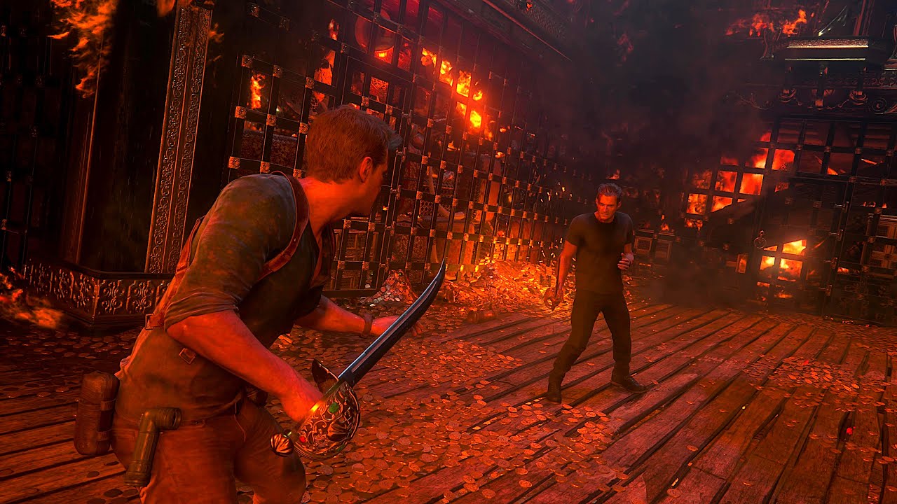 UNCHARTED 4: A Thief's End - Nathan vs Rafe Final Boss Fight PS5 (4K ...