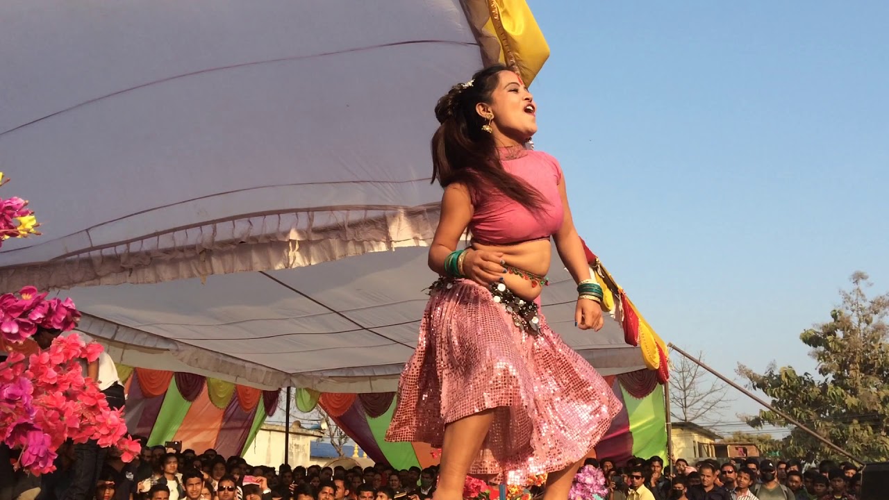 Amazing On The Dancing Stage||Nepali Young Lady Dancing On Program ...