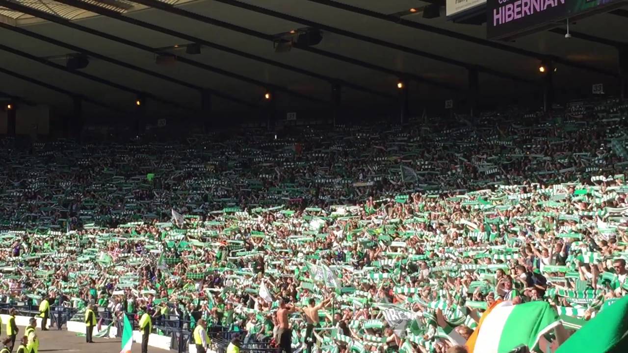 Hibernian fans sing Sunshine on Leith after Scottish Cup win vs Rangers ...