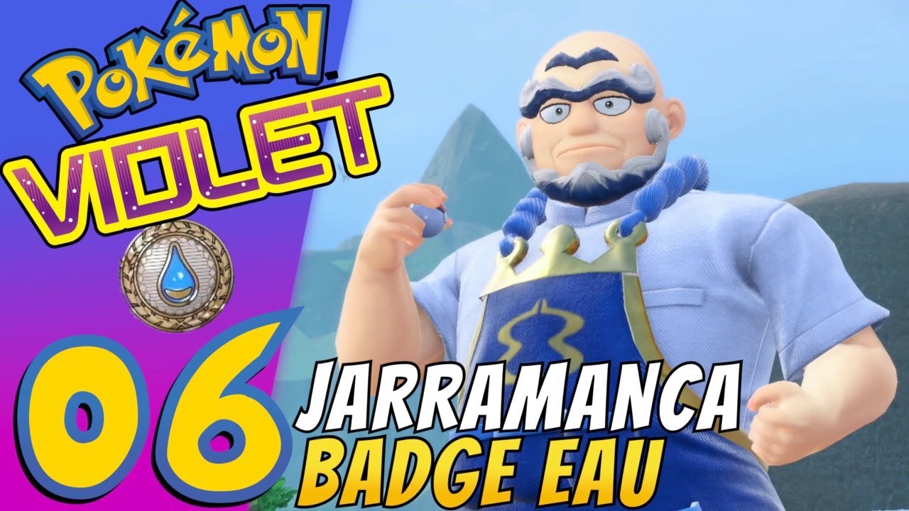 POKEMON VIOLET 06: Le Badge de Type Eau de KOMBU Gameplay Nintendo ...