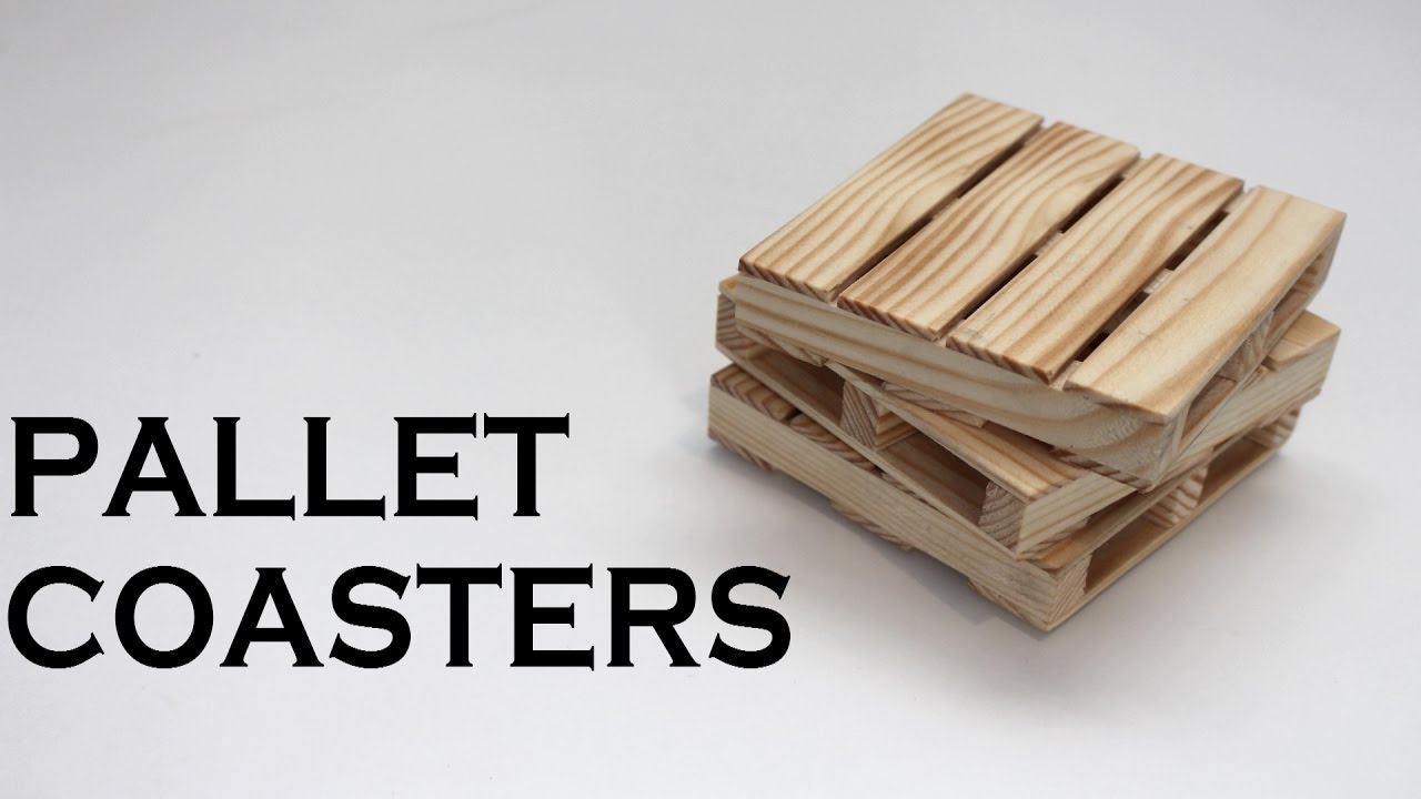 Mini Pallet Coasters - YouTube