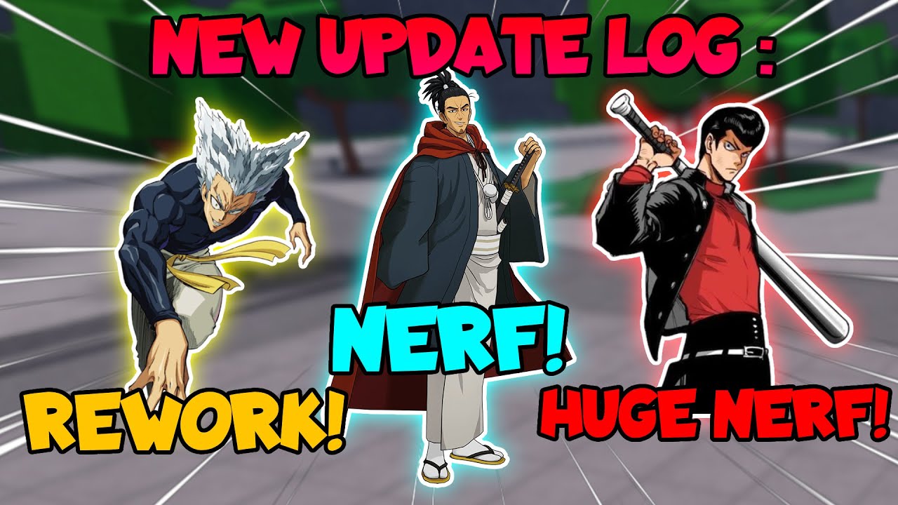 BRAND NEW HUGE NERFS & REWORKS FOR CHARACTERS! | Roblox The Strongest ...