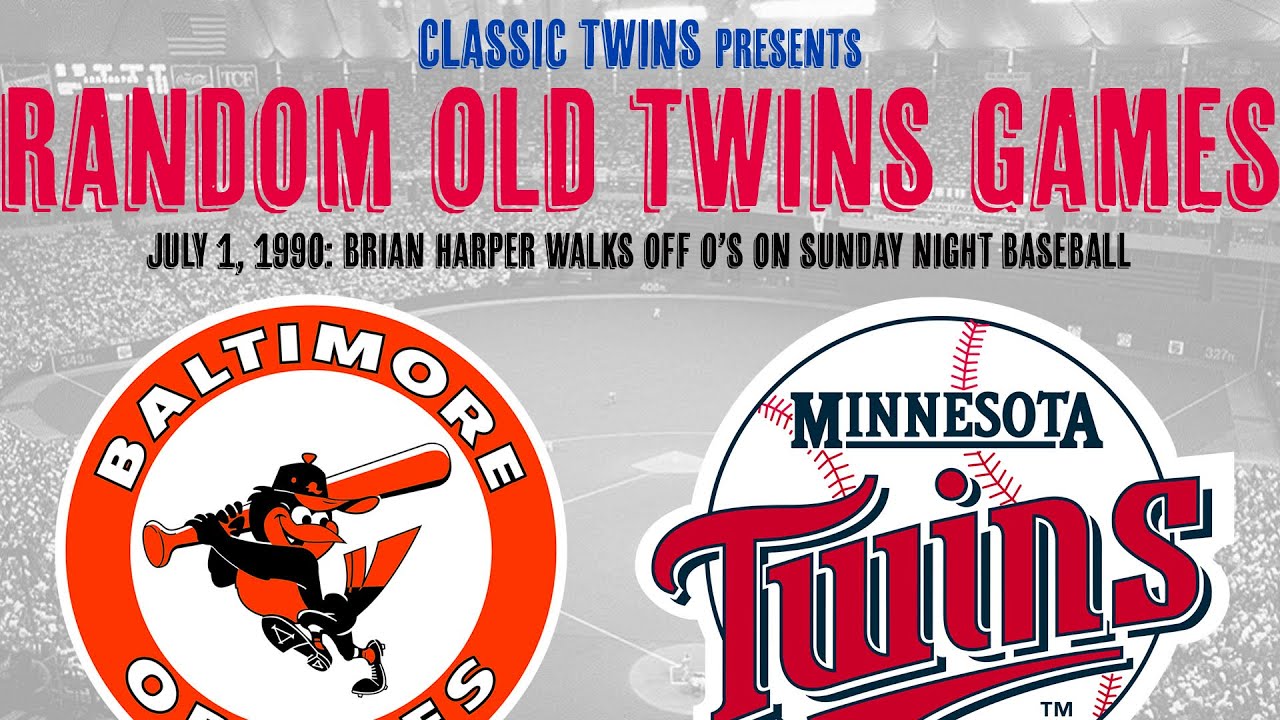 Random Games: Baltimore Orioles at Minnesota Twins (07/01/1990) - YouTube