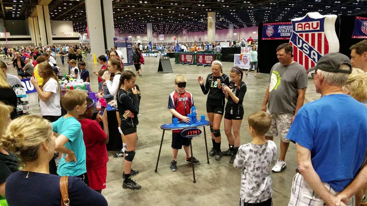 Sport Stacker PJ Ball at the 2016 AAU Girls National Volleyball ...