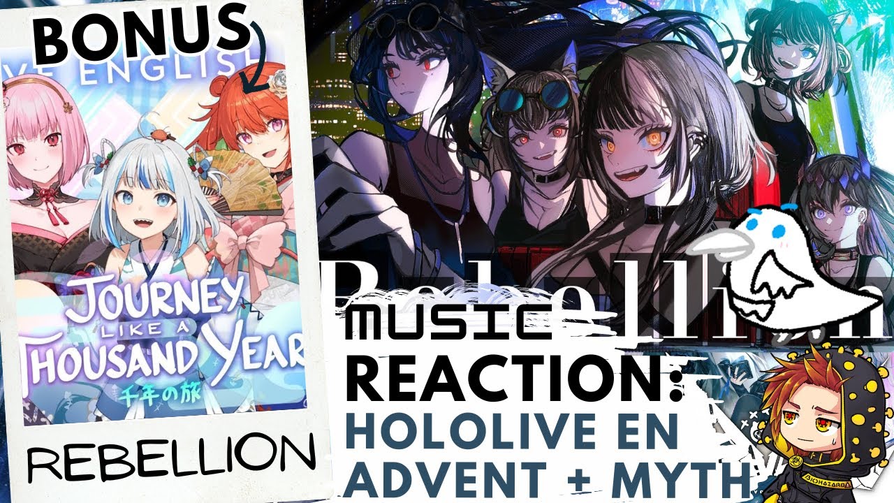 HoloEN Advent "Rebellion" Reaction + Bonus Myth songs | 'a nice song' [VOD Part 4/4] - YouTube