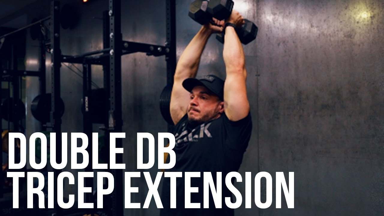 DOUBLE DUMBBELL TRICEP EXTENSION | CHALK PERFORMANCE TRAINING - YouTube
