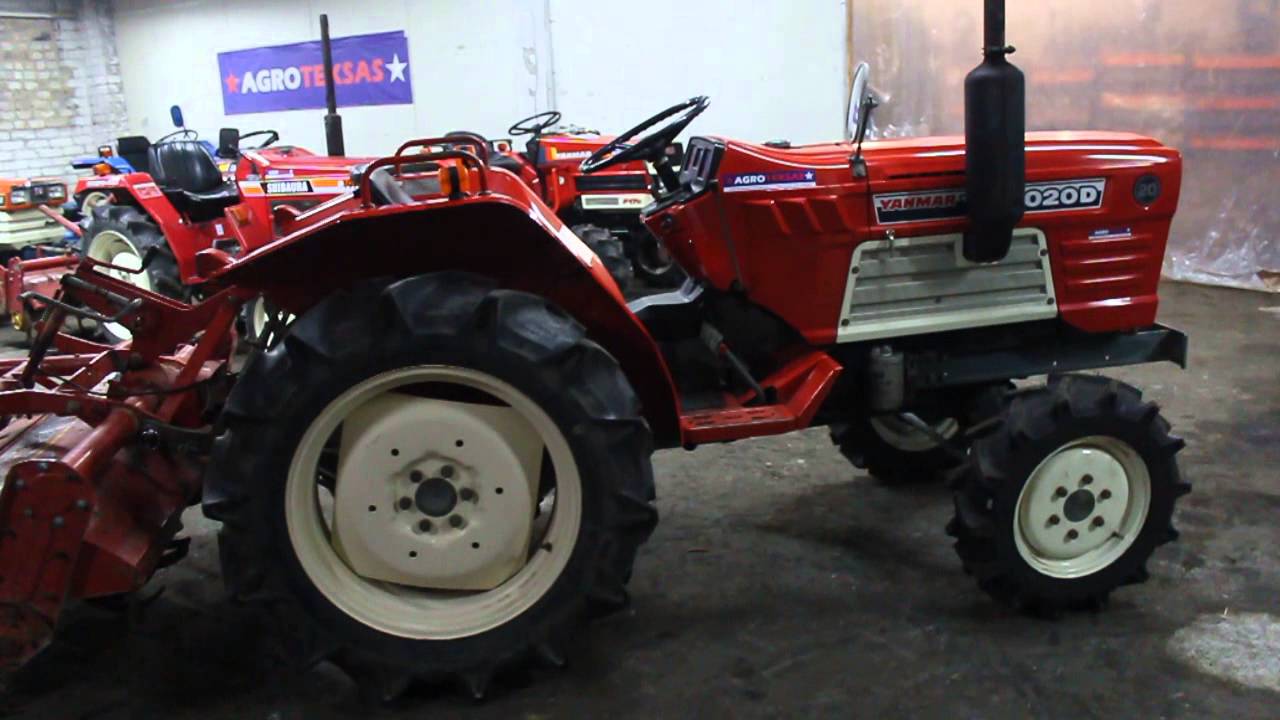 MINI TRAKTORIAI YANMAR YM2020D - YouTube