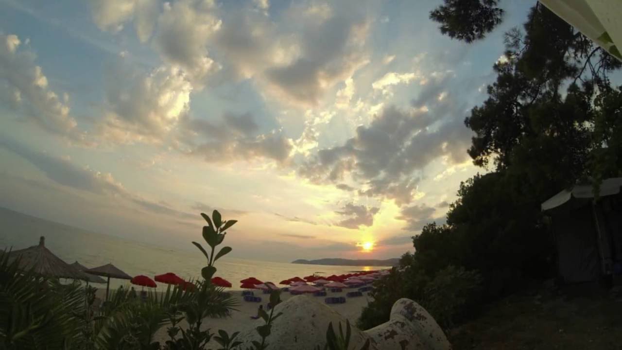 Thassos Pefkari beach Timelapse HD 2016 - YouTube
