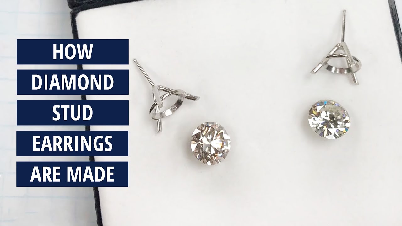How Diamond Stud Earrings Are Made - YouTube