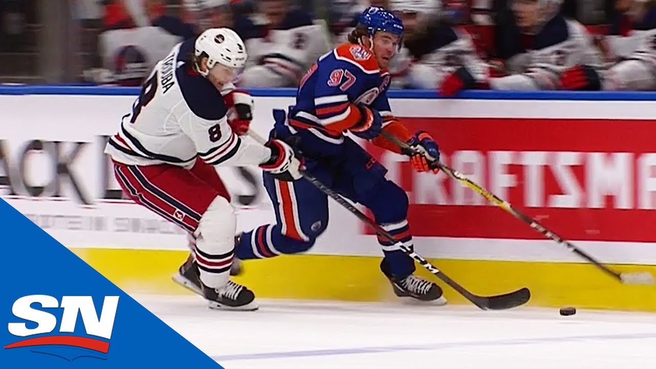Connor McDavid Fights Off Jacob Trouba Then Sets Up Ryan Nugent-Hopkins ...