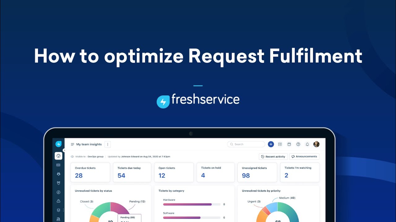 How to optimize Request Fulfilment using Freshservice - YouTube