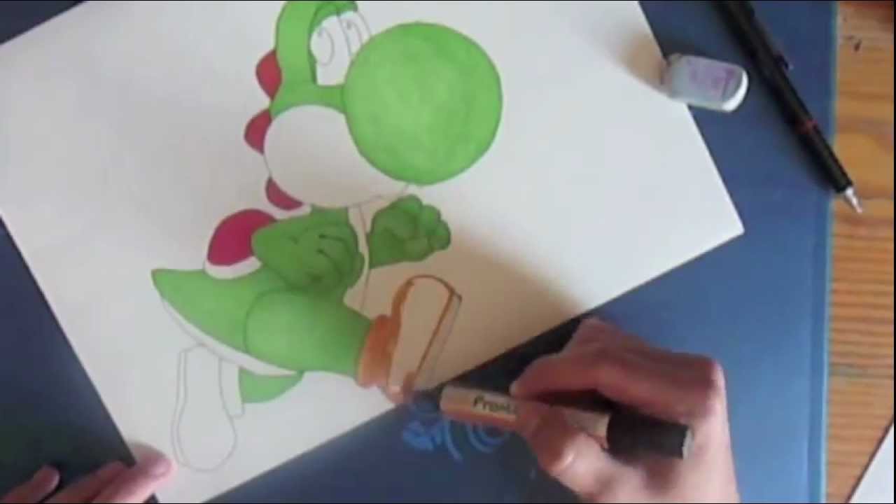 How to Draw YOSHI - YouTube