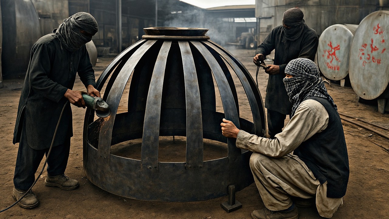 Building a Giant Oven Out of Metal That Can Bake Thousands of Loaves of ...