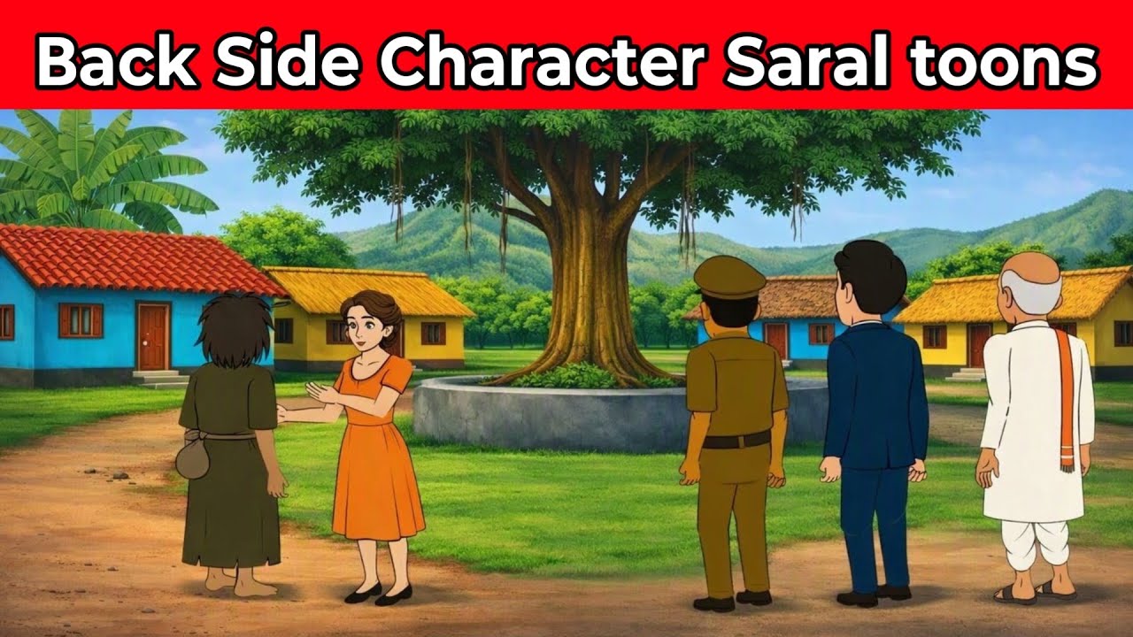 How to use back side character | Back side character in saral Toons ...