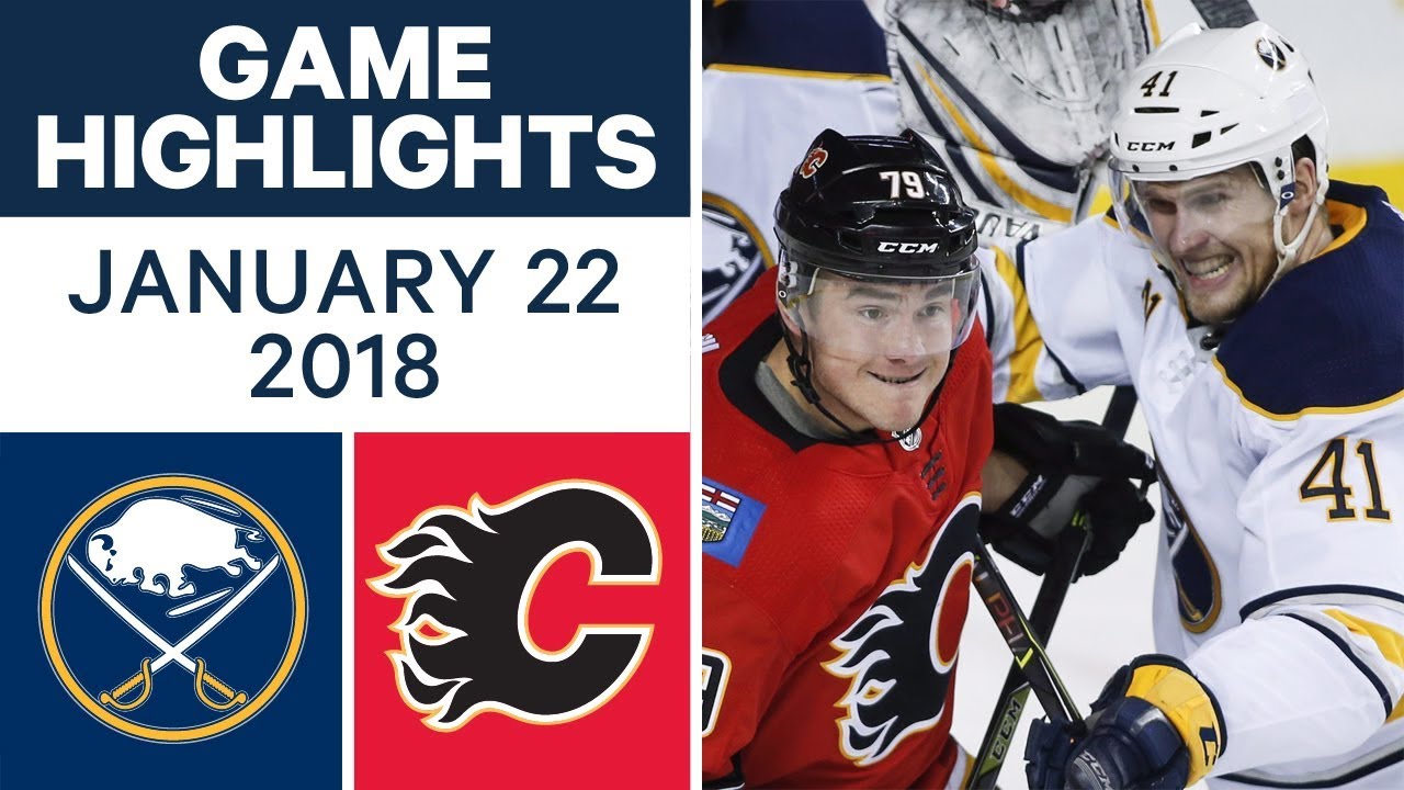 NHL Game Highlights | Sabres vs. Flames — Jan. 22, 2018 - YouTube
