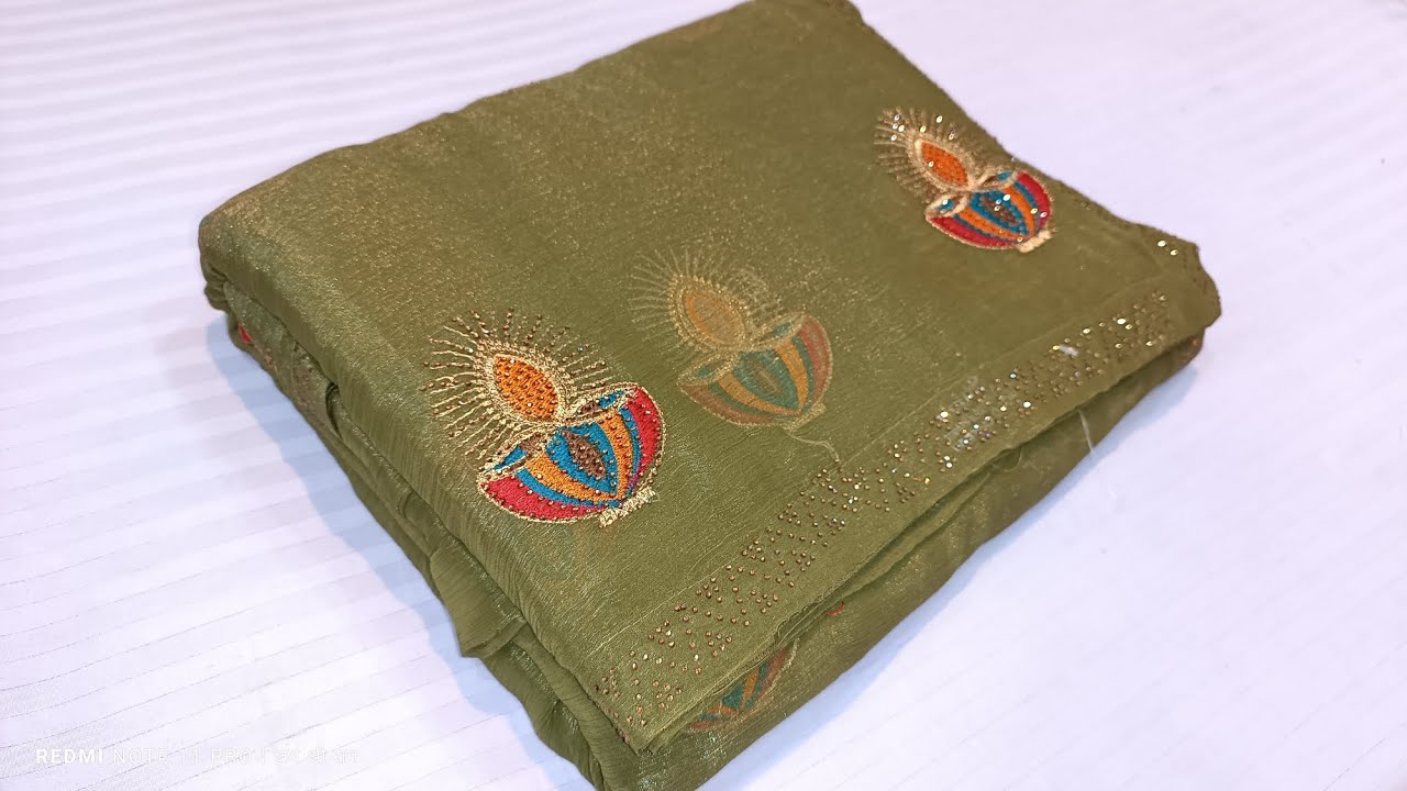 #NEW TISSUE ORGANZASaree#dolasilksaree#New Fancy SareeSAREE#Bandej#Sadi ...