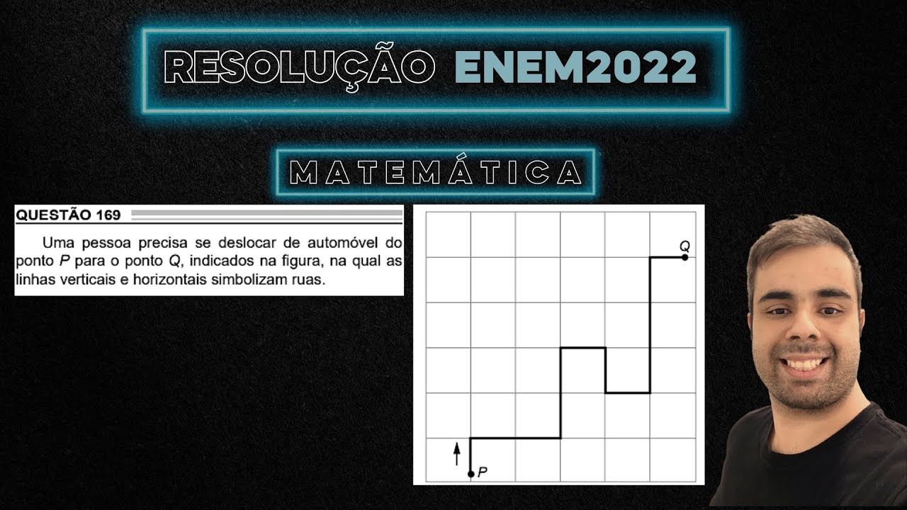 ENEM 2022 Uma pessoa precisa se deslocar de automóvel do ponto P para o ...