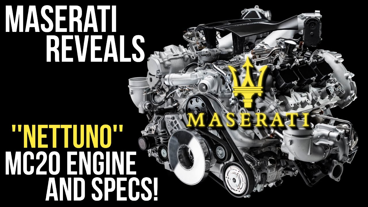 Maserati Reveals the MC20 ENGINE + Spec! - YouTube
